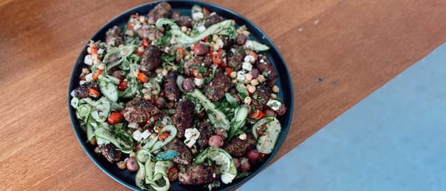 Lamb kofta & Greek salad recipe - Blackmores
